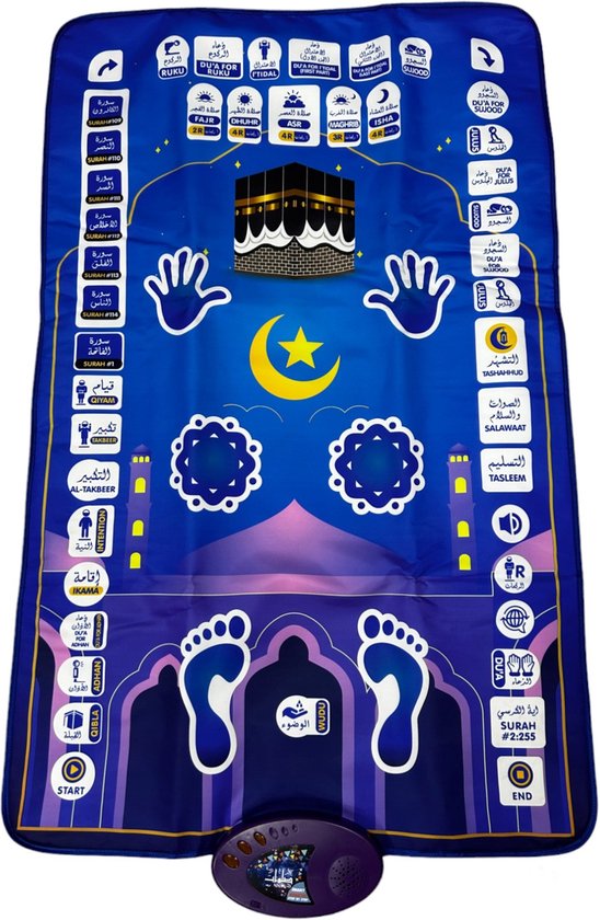 MY SALAH MAT - Interactief gebedskleed - Kinder gebedskleed - Leren ...