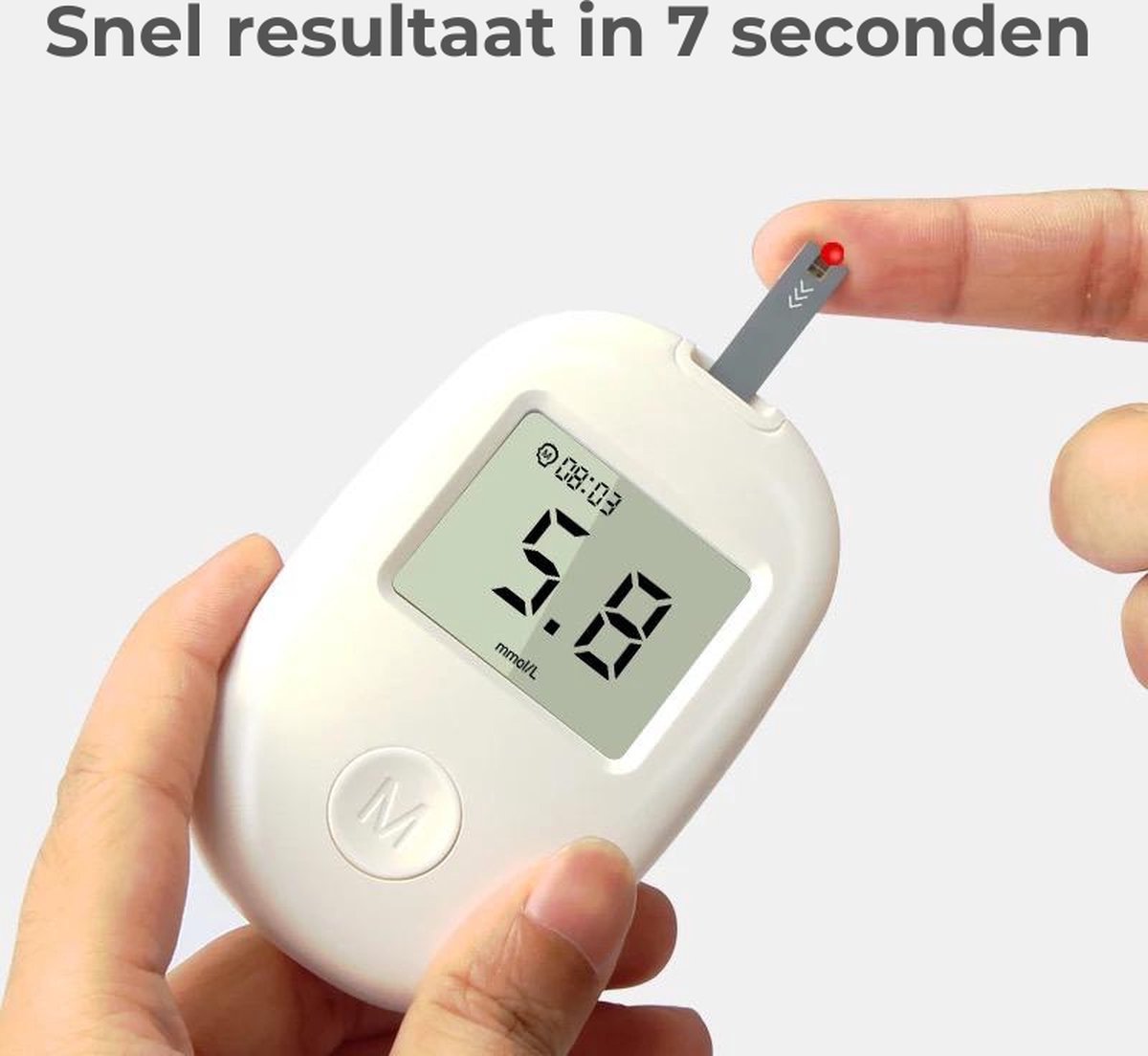 Glucosemeter Starterspakket Incl. 50 Teststrips - 50 Lancetten ...