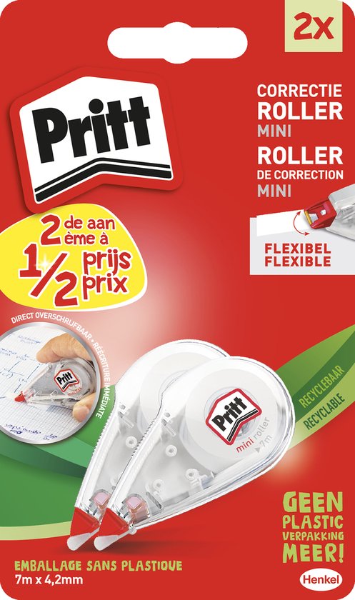 Pritt Mini Roller 2e 50% gratis 8,4 mm | bol