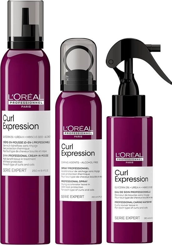L’Oréal Professionnel - Curl Expression Styling Set - 10-in-1 Mousse ...