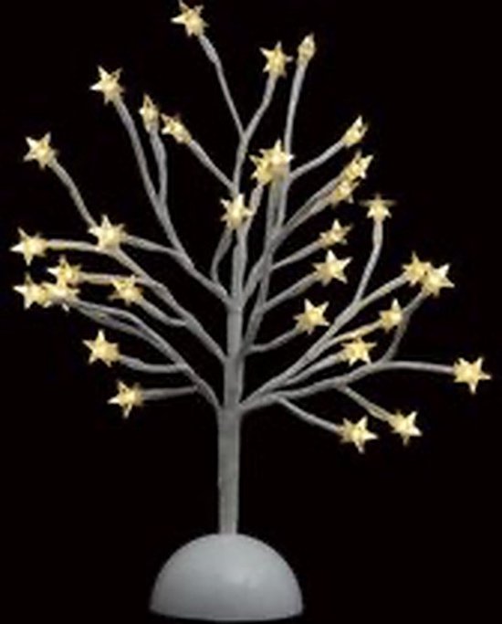 Boompje met led - Silhouetboom Hoogte 40cm op voet - (32 LED´s ...