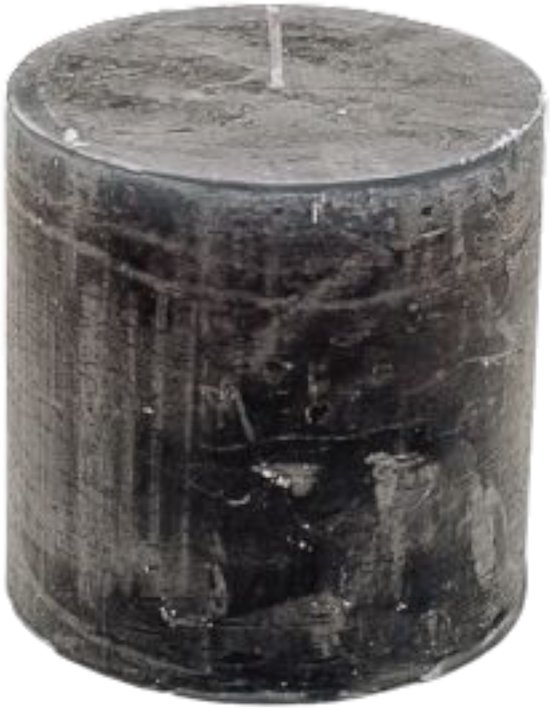 Branded By - Kaars 'Stomp' (Ø10cm x 10cm) - Dark Grey | bol