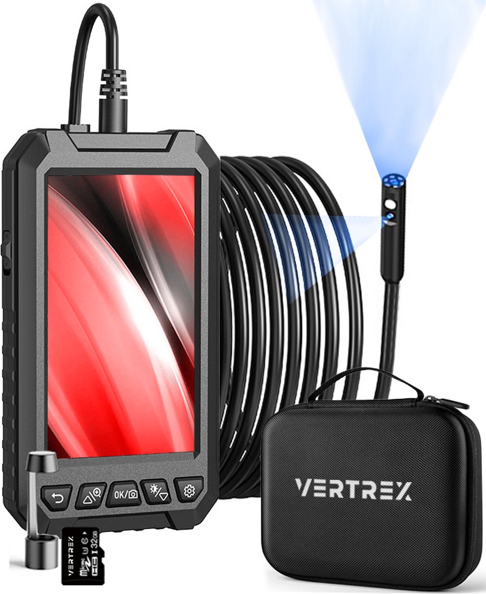 Vertrex Endoscoop Inspectie Camera met Dubbele Camera- Inspectiecamera ...