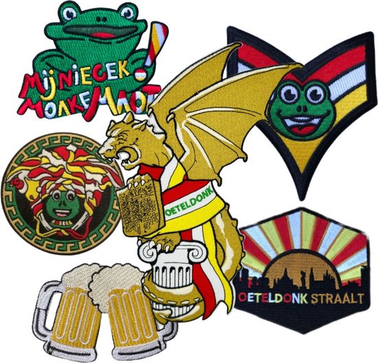 OetelModa Oeteldonk Emblemen Set - Volledig Emblemen Pakket - 6 ...