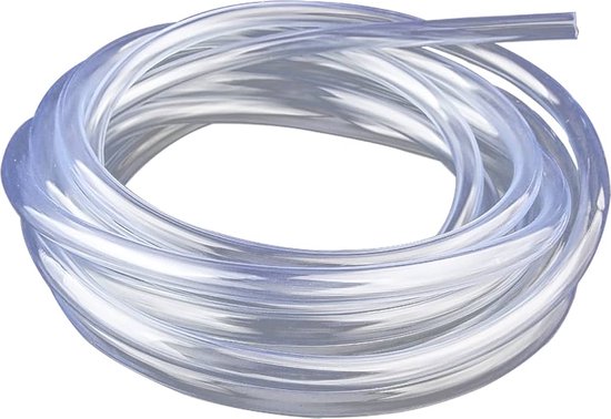 Brandstof slang PVC cristal fuel al 8 x 12 mm. drukloos - 50 METER | bol