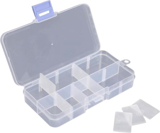 Fako Bijoux® - Opbergdoos - 10 Vakjes - Kralendoos - Opbergbox ...