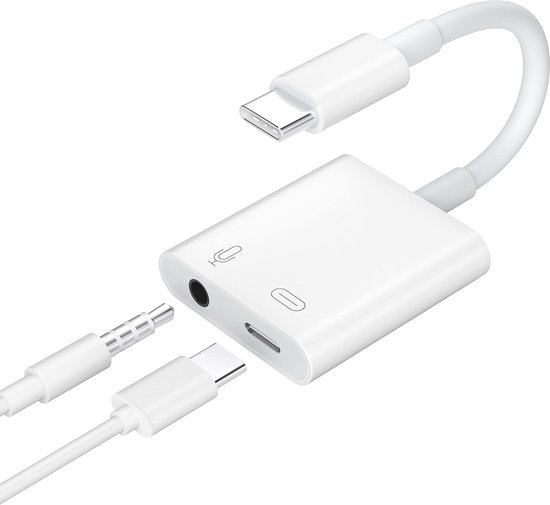 NÖRDIC USBC-AUDIO1 USB-C naar 3,5mm audio adapter - PD 61W - 3,5 mm AUX ...