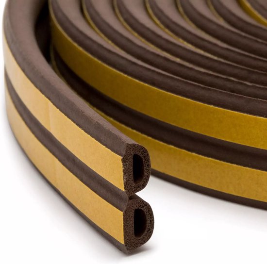 5M x 9MM - Energiebesparende tochtstrips - D-profiel / type ...