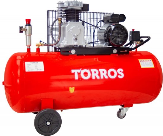 Compressor 200 liter 2,2 kW / 3 Pk 10 Bar Torros TC2003010M | bol