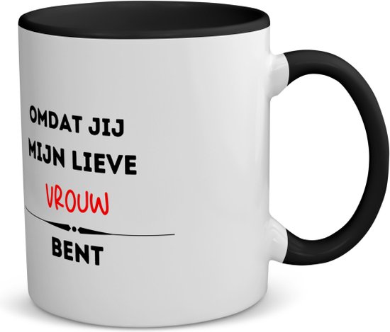 Akyol - omdat jij mijn lieve vrouw bent koffiemok - theemok - zwart ... Akyol - omdat jij mijn lieve vrouw bent koffiemok - theemok - zwart ...