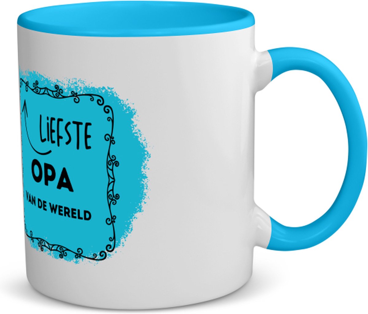 Akyol - liefste opa van de wereld koffiemok - theemok - blauw - Opa - de liefste opa -... | bol