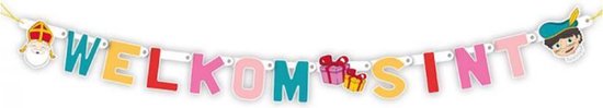 Sinterklaas Decoratie - Letterslinger - Sinterklaas - 150cm - Welkom ...