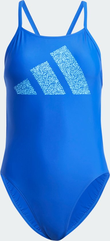 adidas Performance 3 Bar Logo Print Badpak - Dames - Blauw- 30 | bol