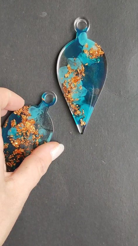 Resin Art JR: Unieke hoogwaardige kwaliteit epoxy kersthangers ...