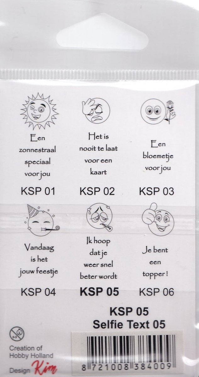 KSP05 - Stempel Hobby Holland - smiley emoticon - Kim Design - Selfie ...