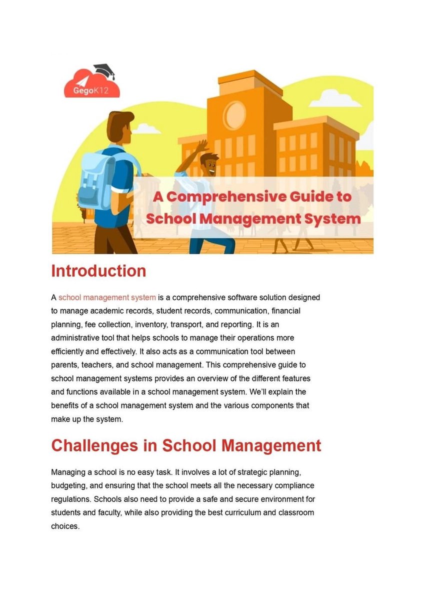 School Management System 1 - A Comprehensive Guide to School Management ...