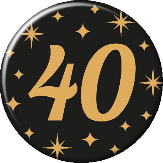 Paperdreams - Button Classy Party - 40 jaar | bol