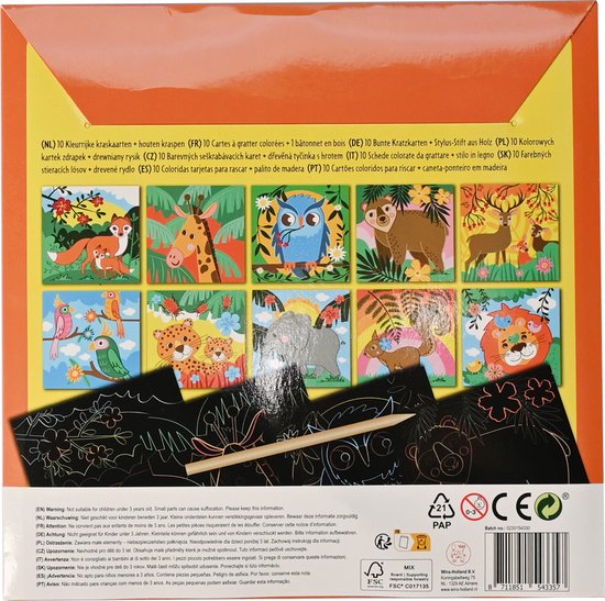 10 Kraskaarten Bosdieren | Games | bol