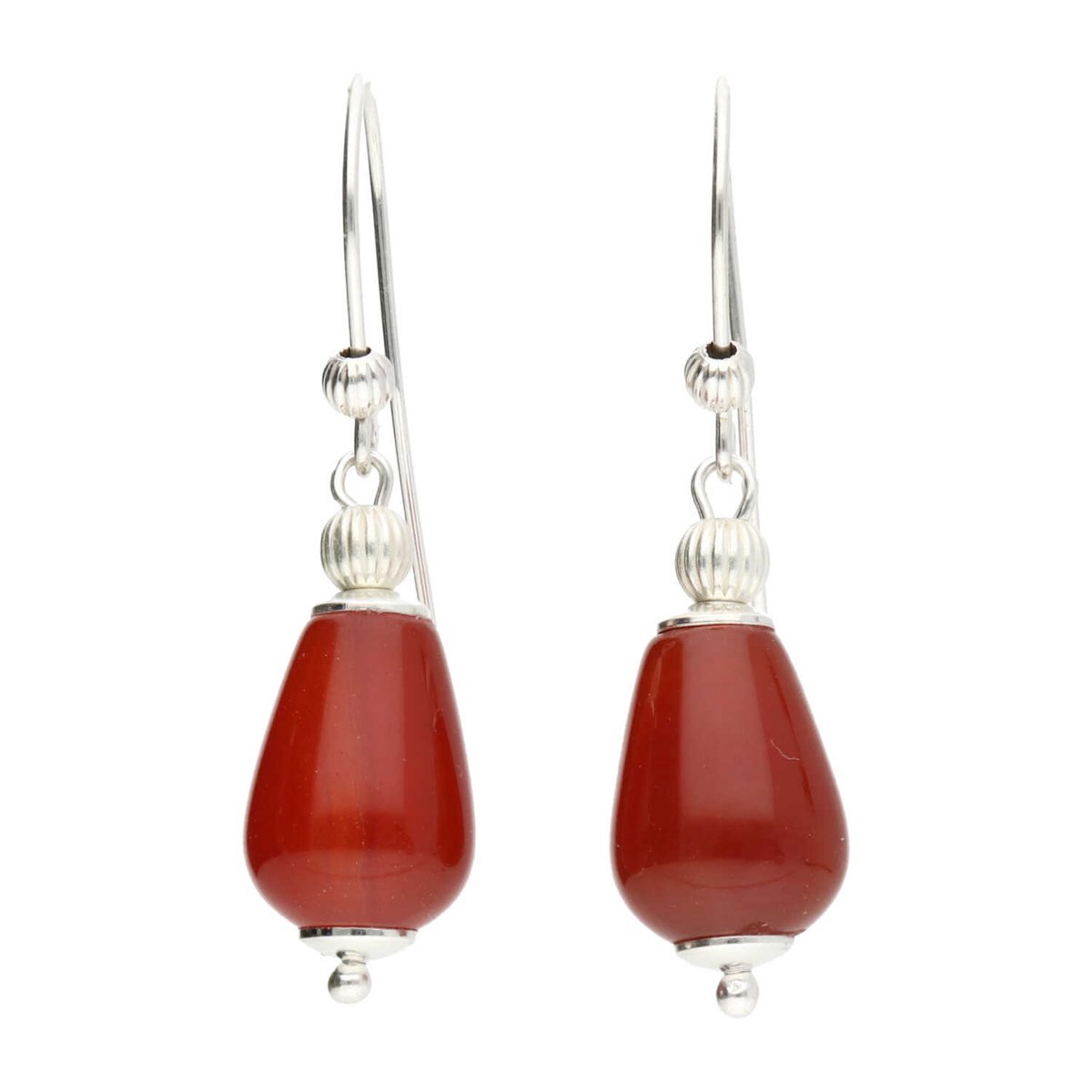 Bela Donaco Oorbellen Art Deco – Rode Carneool – Sterling Zilver | bol