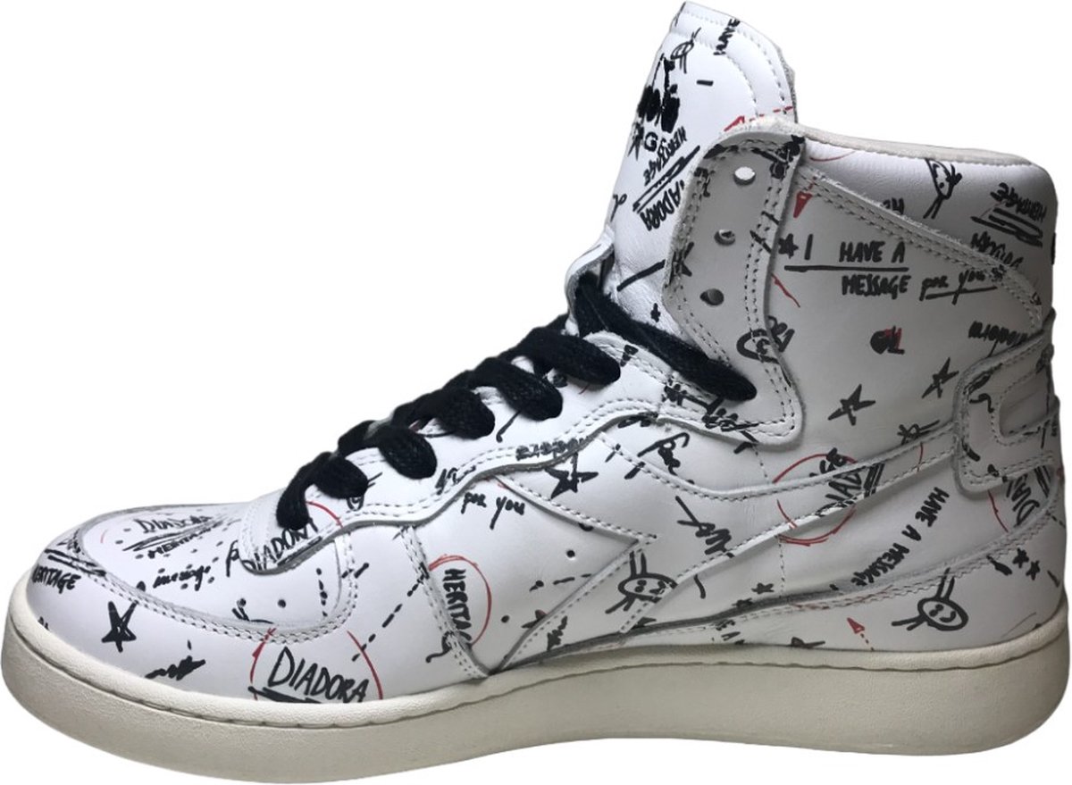 Diadora Heritage - Mi Basket Biro - Mt 39 - Veter lederen hoge sneakers ...