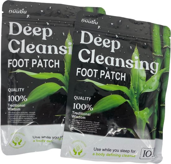 Nuubu Detox voetpleisters - 2 x 10 stuks per verpakking (20 stuks ...
