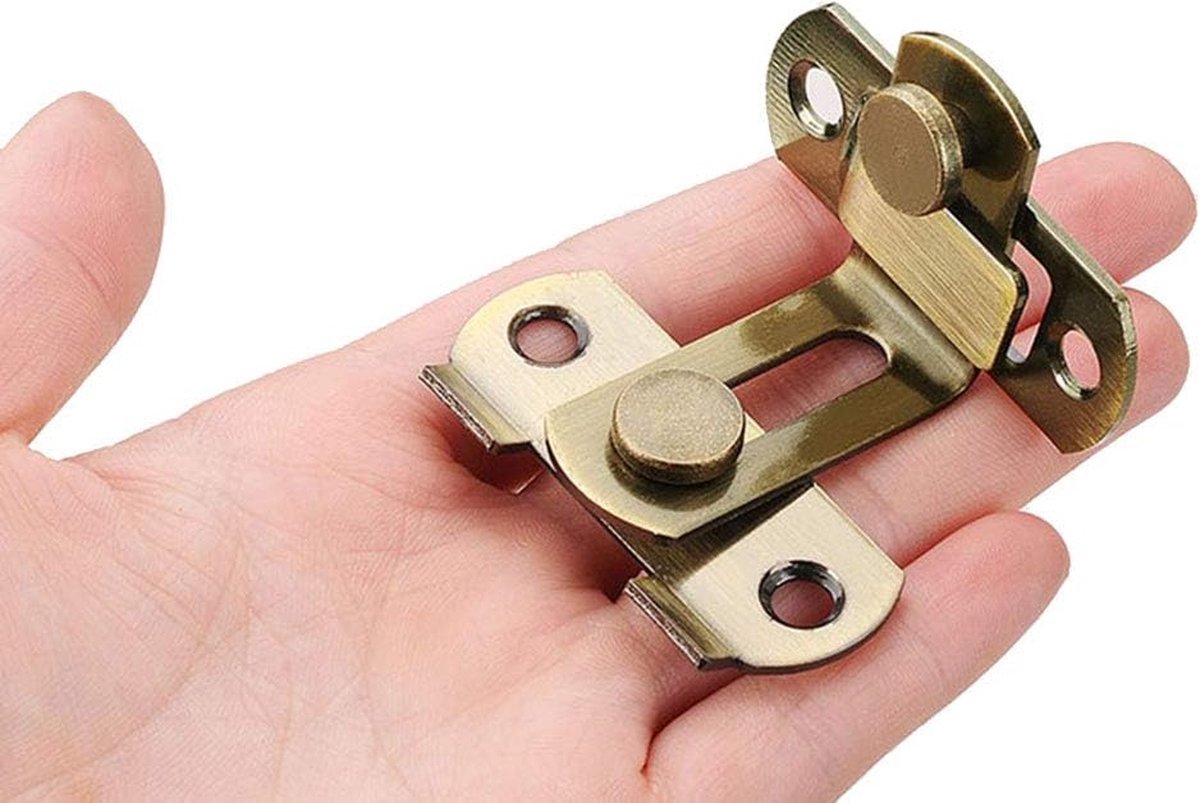 Deurgrendel, 90 graden, roestvrij staal, antidiefstal, duw-/schuif ...