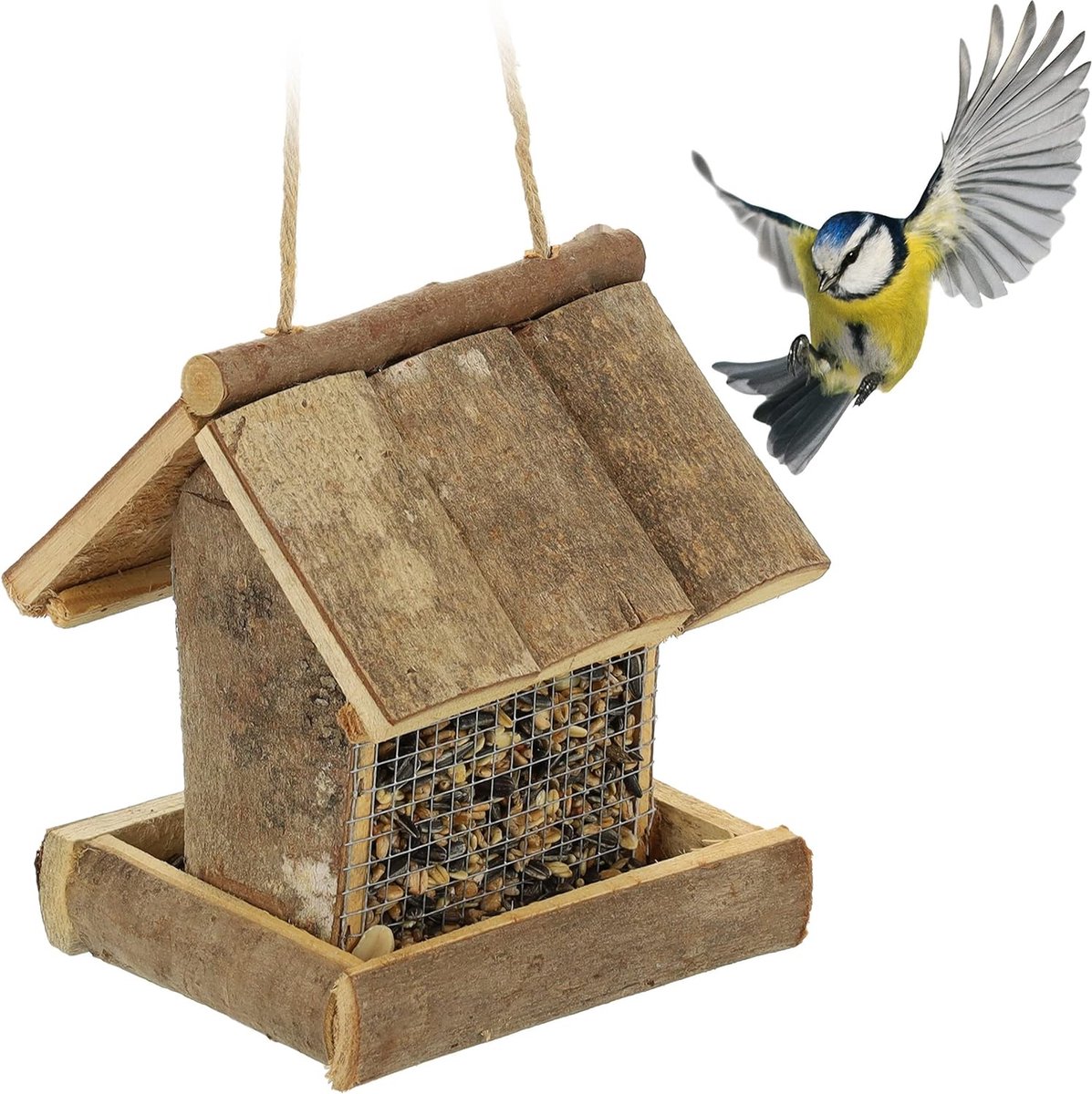 vogelvoederhuisje, om op te hangen, voor kleine vogels, HBD 17 x 14,5 x ...