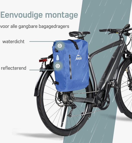 fietstas voor bagagedrager 3-in-1 fietsrugzak I bagagedragertas I ...