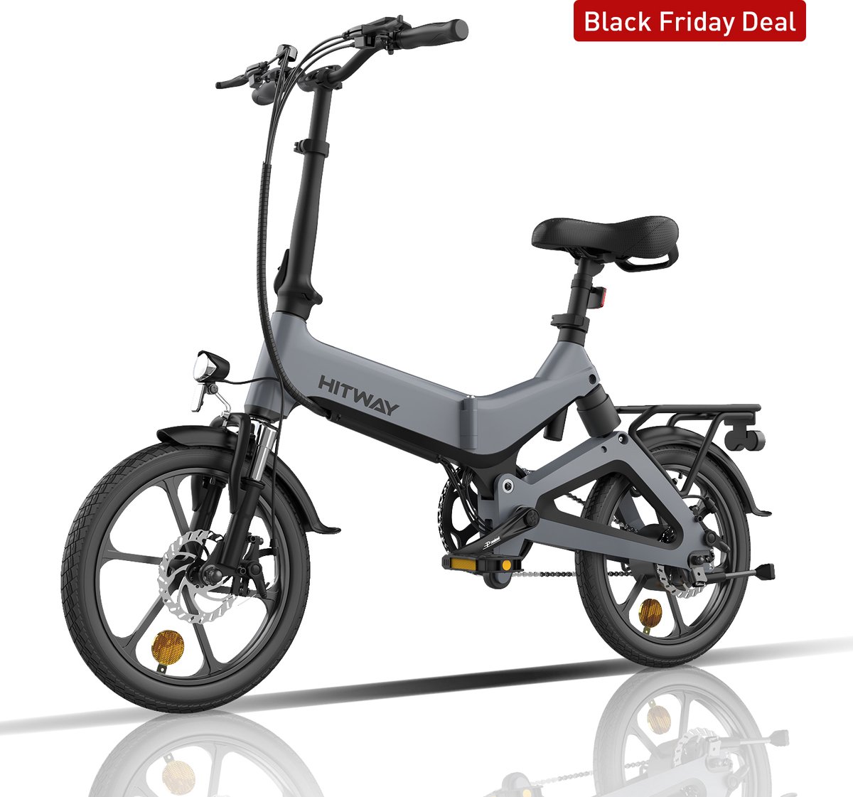 HITWAY Elektrische Fiets - Opvouwbare E-bike - 16 Inch-250W- 35-70km ...