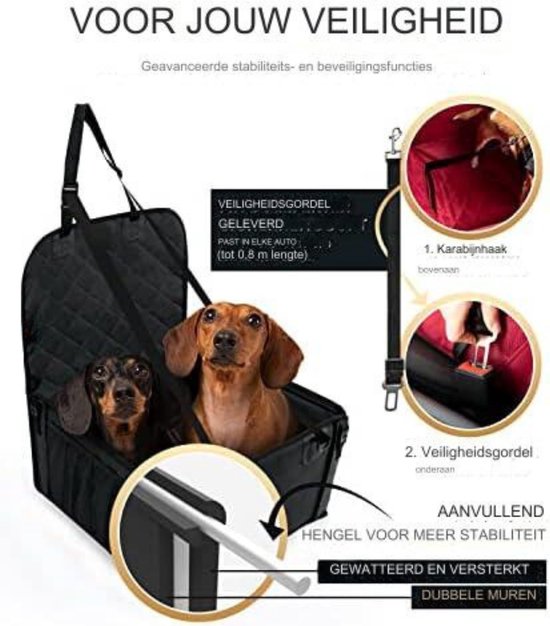 Hondenmand Auto Achterbank - Automand Hond voor Kleine en Middelgrote ...