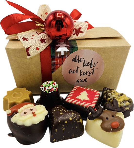 Cho-lala doosje kerstbonbons Alle liefs met Kerst | chocolade cadeau ...