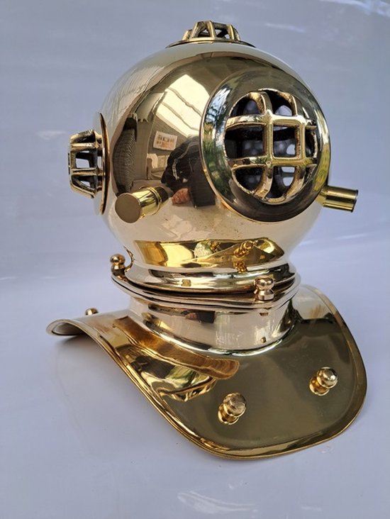 Messing duikershelm 20 cm groot A1025BR6950 - decoratie - antiek stijl ...