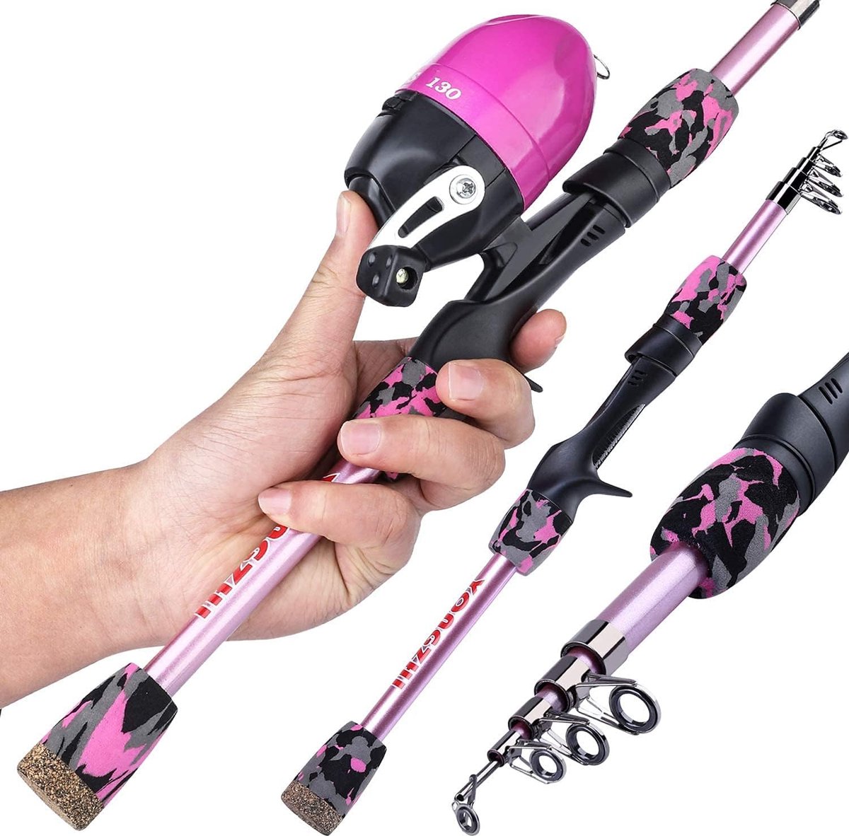 Kinderen hengels, draagbare telescopische hengel en haspel combo, met ...