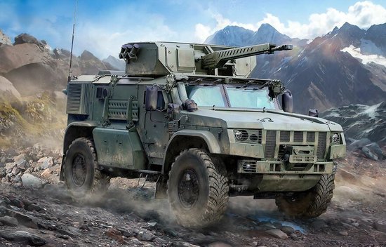 Zvezda Modelbouwpakket Militaire voertuigen - 3648 Typhoon VDV 4x4 K ...