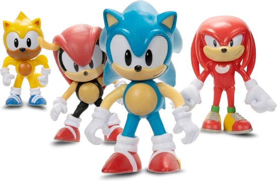 Sonic the Hedgehog Set met 5 Figuren - Sonic Knuckles Ray Tails | bol