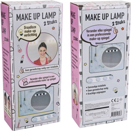 Studio Glow make-up LED lamp 2 stuks- Make-Up Lamp voor Spiegel | bol