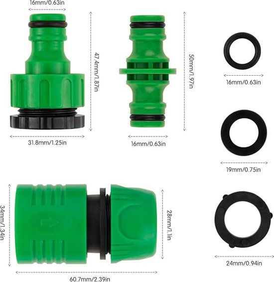 slangkoppeling set / Verdeler Slangkoppeling - HOOGWAARDIGE MATERIALEN ...