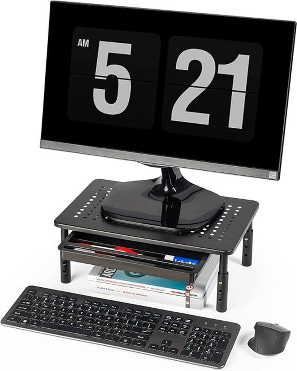 Monitor Verhoger met Lade - in Hoogte Verstelbaar 10,12,14 cm ...