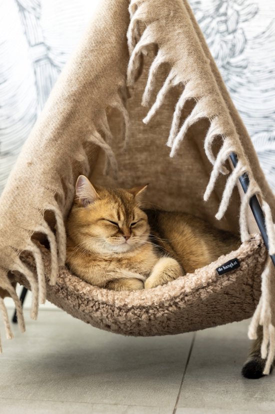 de hangkat - katten tipi - Katten accessoires - Tipi - teddy stof ...