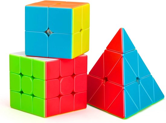 Speed Cube Set 3 in 1 - Magic Cube - Kubus - Moyu Cube - Pyraminx ...