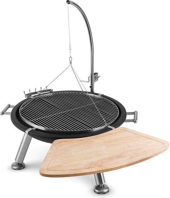 Turion Gallows Swing Grill Fire Bowl BBQ Charcoal Chain suspension inox ...
