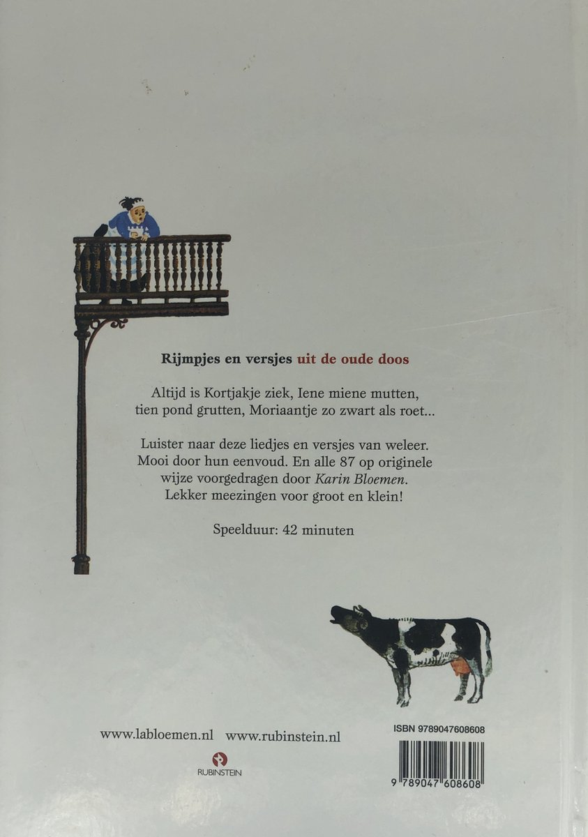 Rijmpjes en Versjes uit de oude doos - Voorgelezen en gezongen door Karin Bloemen - Cd... | bol
