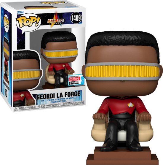 Funko POP! Geordi La Forge (in Captain's Chair) 1409 Star Trek - NYCC ...