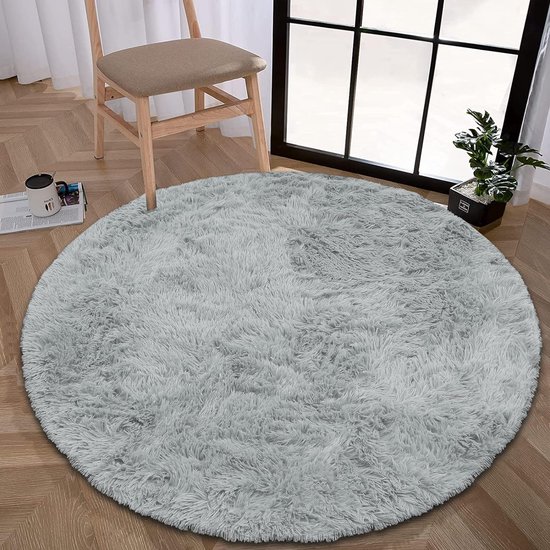 Rond zacht gebied tapijt pluizige Shaggy ronde pluche kamer tapijt ...