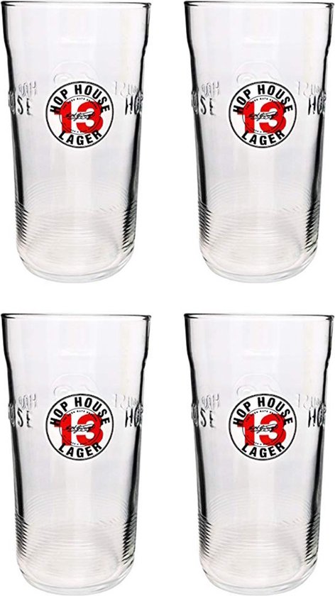 Hop House 13 Bierglazen - 4 stuks - Pint | bol