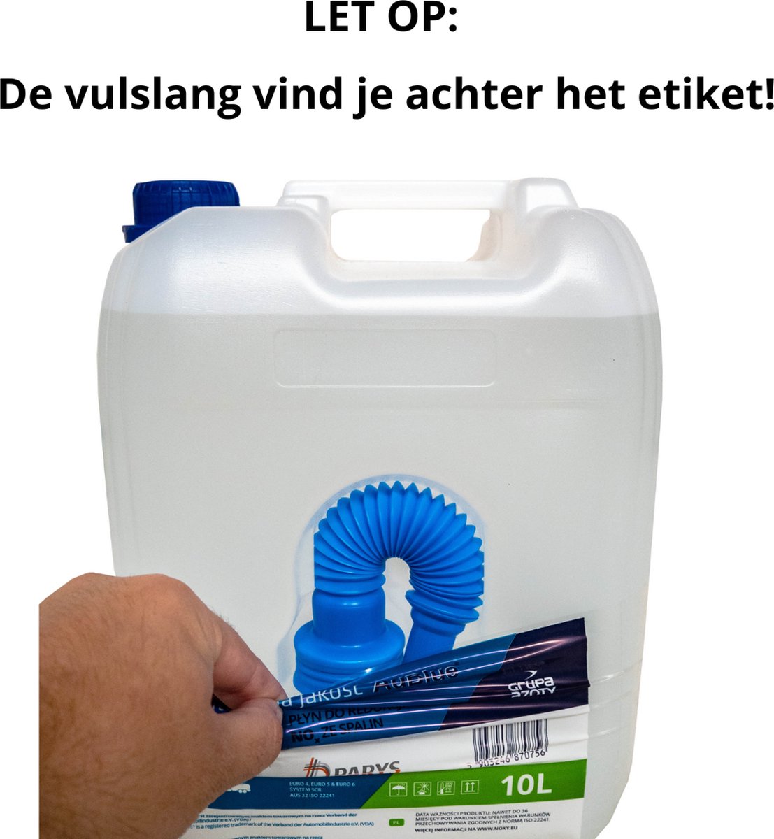 NOXy Adblue 4x 10l - Inclusief Handige Vulslang (Achter Etiket) - ISO 22241... | bol.com