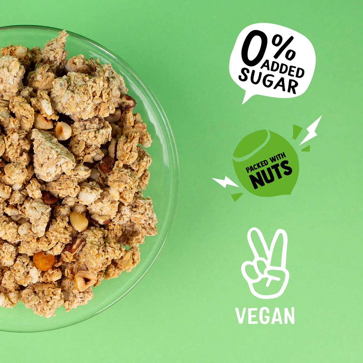 Holie Crunchy Muesli 4 Nuts 400g x6 | bol