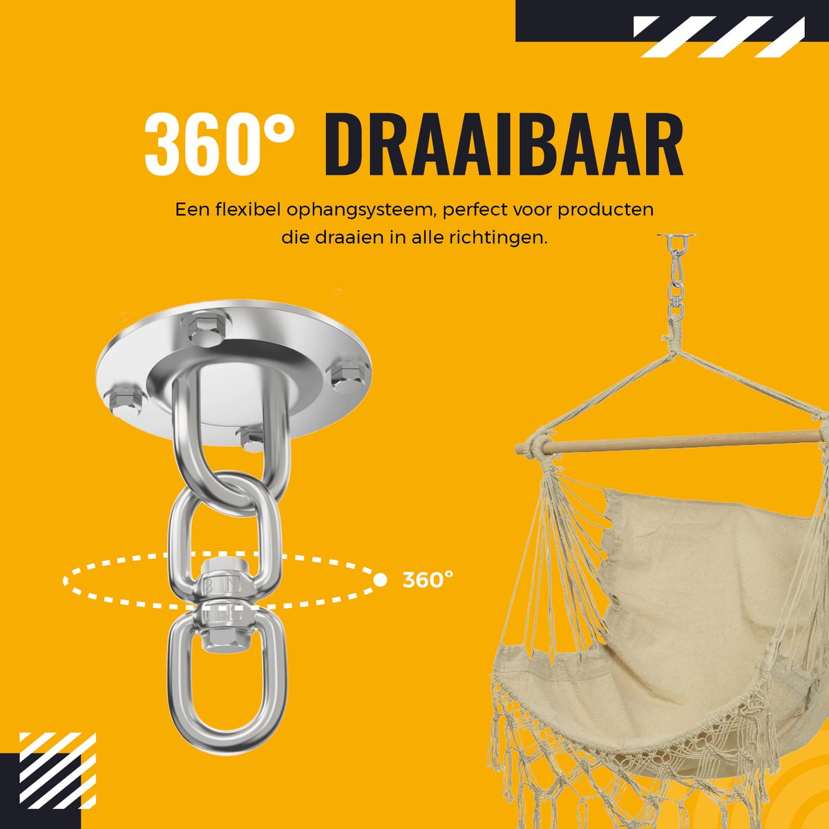 Itstrong® Plafondhaak Ophangsysteem voor Binnen & Buiten – Ophanghaak ...