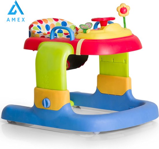 Amex Loopstoeltje Baby - Baby Walker 2-in-1 Verstelbare Hoogte ...