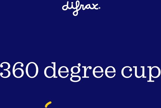 Difrax - 360 graden beker - Anti lek - 250ml - Stone | bol